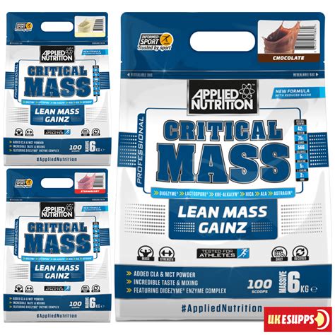 Applied Nutrition Critical Mass Weight Gainer Super High Calorie 6kg