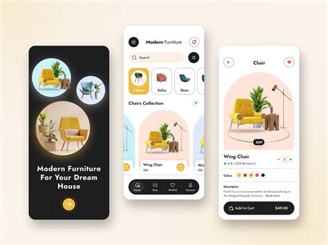 Furniture Shop App Ui Concept Behance