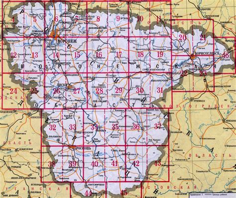 Географическая Карта Нижегородской Области - colourtekst