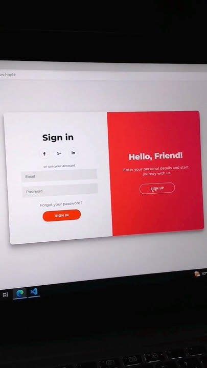 Login Page Design Logiclyric Youtube Html Coding Css Shorts