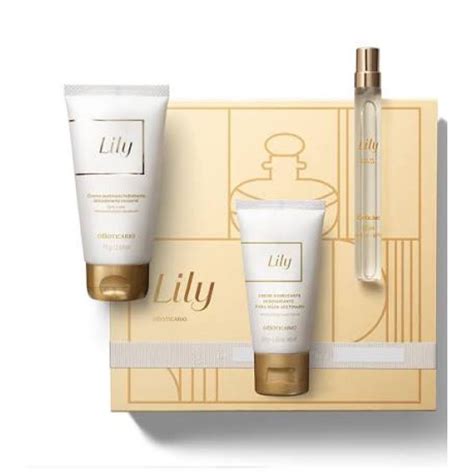 Kit Lily Creme Hidratante Corpo MÃos Perfume Shopee Brasil