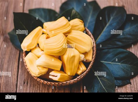 Ripe Jackfruit Peeled Tropical Fruit Fresh From Jackfruit Tree