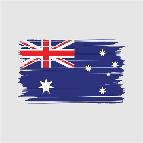 Australia Flag Brush Vector National Flag 11166737 Vector Art At Vecteezy