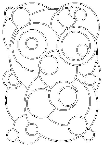 Circle Pattern Geometric Design Art Dwg Autocad Cad Files And 2d Drawings