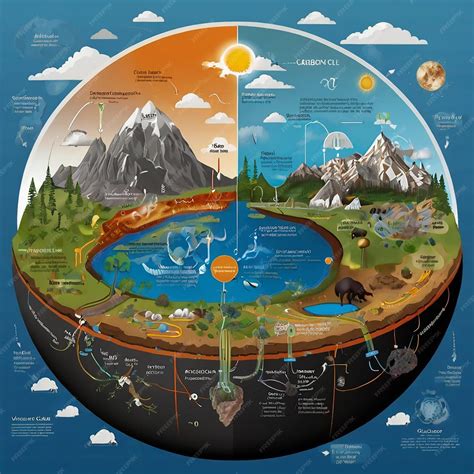 Diagram Of Carbon Cycle Biogeochemical Cycle For Education Chart