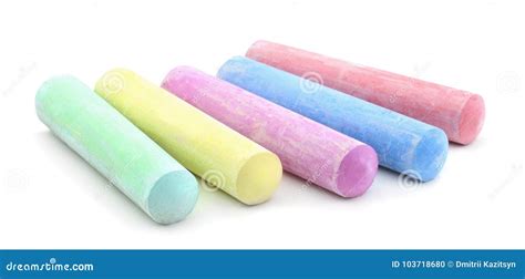 Colored Chalks Black Blackboard With Pictures Question Mark Stock