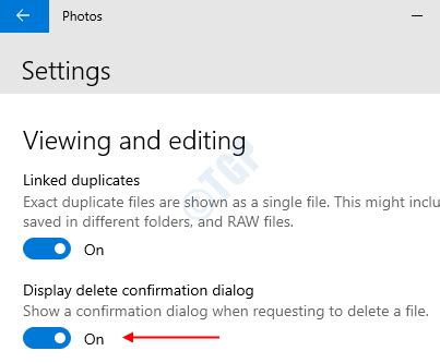 How To Disable Delete Confirmation Dialog For Photos App In Windows 10