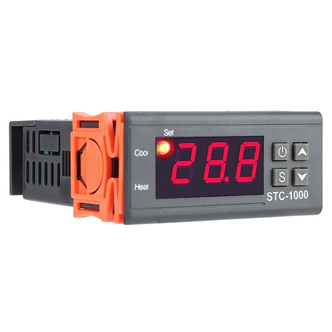 Digital Temperature Controller Temp Sensor Electric Thermostat Control 110 220V Digital ...