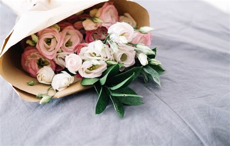 Download Wallpaper Flowers Bouquet Eustoma Section Flowers In