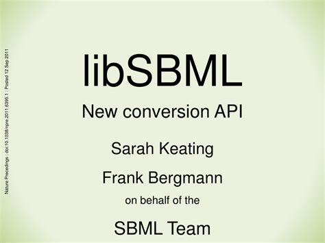 PDF LibSBML New Conversion API