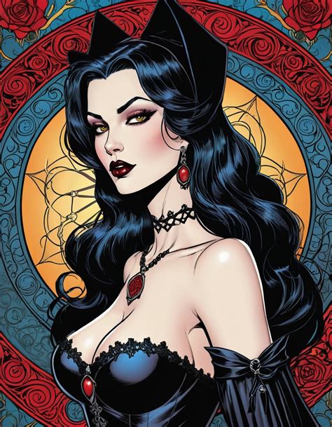 Gothic Pin Up Witch Stable Diffusion Online