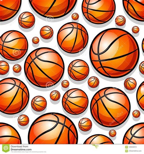Energetic Basketball Pattern