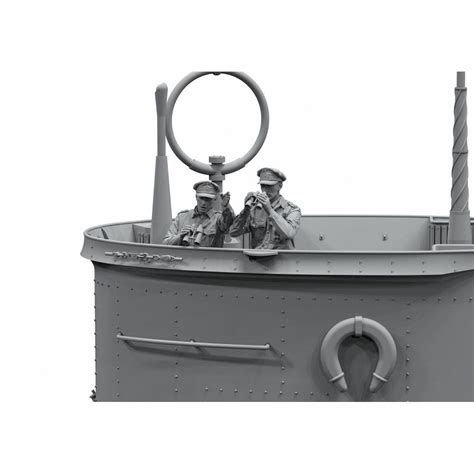 Border Model Br 002 German Submariners And Commanders In Action Resin