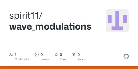 GitHub Spirit11 Wave Modulations