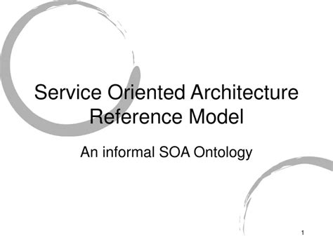 ppt service oriented architecture reference model powerpoint