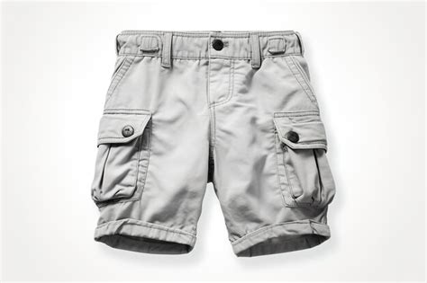 Premium Vector Mens Summer Cargo Shorts Isolated On White With