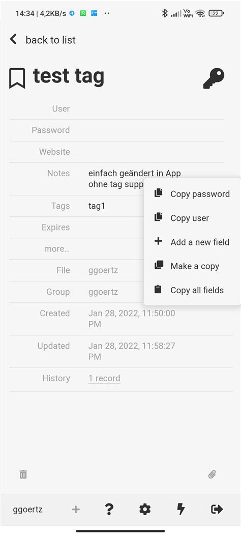 Context Menu Does Not Disappear Issue Keeweb Keeweb GitHub