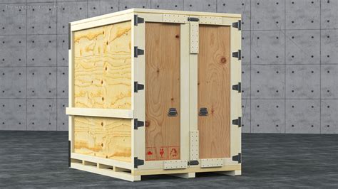 Wooden Shipping Crate 3d Model 24 3ds Blend C4d Fbx Max Ma