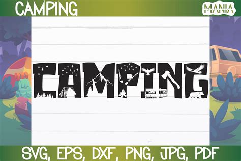 Camping Silhouette Svg Cut File Graphic By Silhouettemania · Creative
