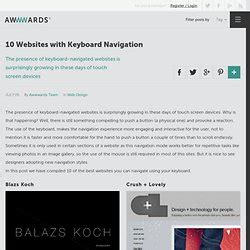 Keyboard Navigation Pearltrees