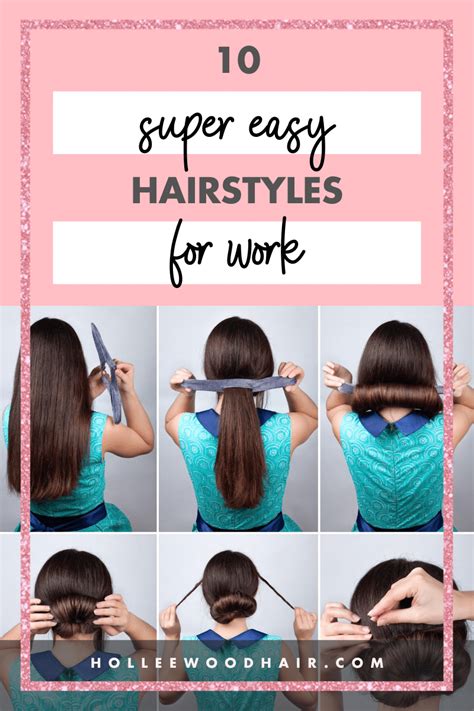 10 Easy Hairstyles For Work・2023 Ultimate Guide Work Hairstyles Easy