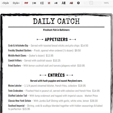 how to design your own menus with imenupro menu creator