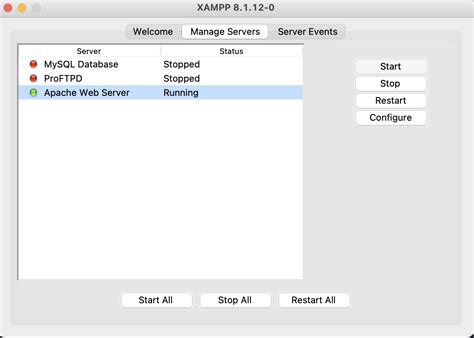 XAMPP XAMPP Apache Web Server 시작 안할 때