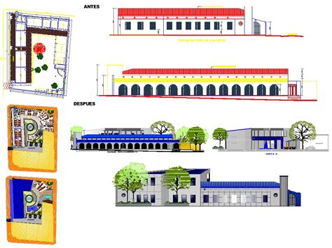 School Extension In Autocad Download Cad Free 228 Mb Bibliocad