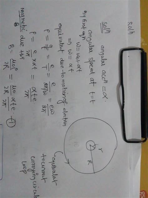41874 An Electron Is Moving In A Circular Orbit Of Radius R With An