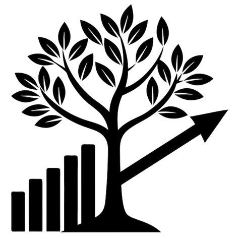 Financial Growth Symbol Vector Illustration Design For Online Campaigns
