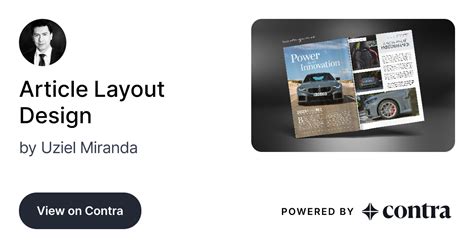 Article Layout Design By Uziel Miranda