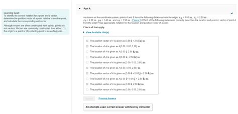 Solved Learning Goal To Identify The Correct Notation For A