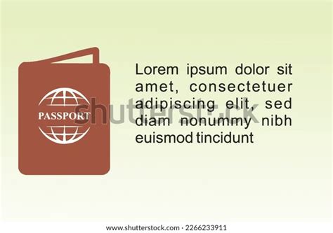 Passport Vector Icon International Passport Flat Stock Vector Royalty