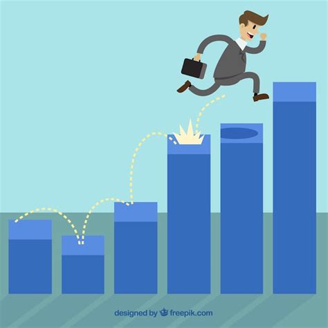 비즈니스 성장 개념 무료 벡터