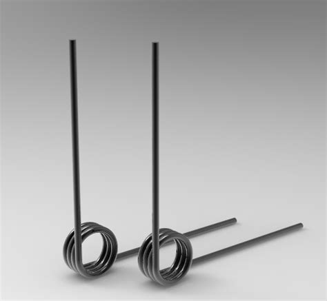 Autodesk Inventor Ipt File 3d Cad Model Of Torsion Spring Wire D Inch 0 014 Od Inch 0 133