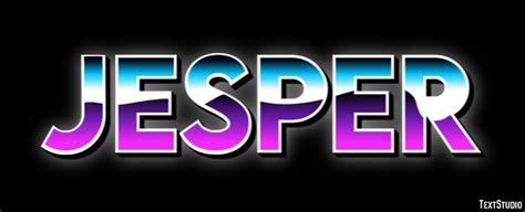 Jesper Text Effect And Logo Design Name
