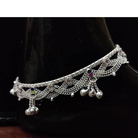 Copper And Brass 6271gm Artificial Silver Plated Anklets At ₹ 90pair