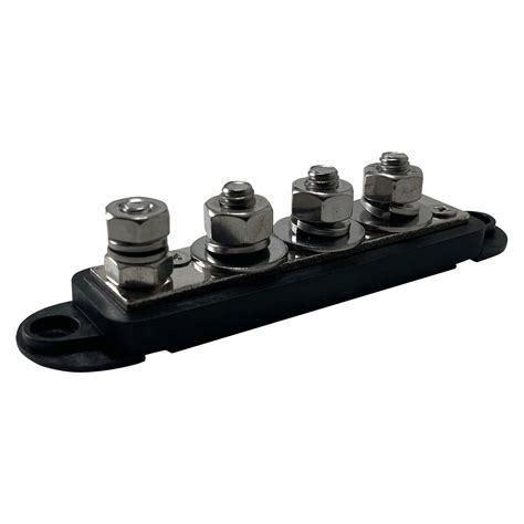 4 Point 3 8 Terminal Busbar Black Sherco