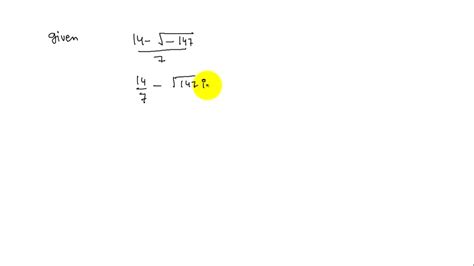 Solvedsimplify The Expression 14 √ 1477