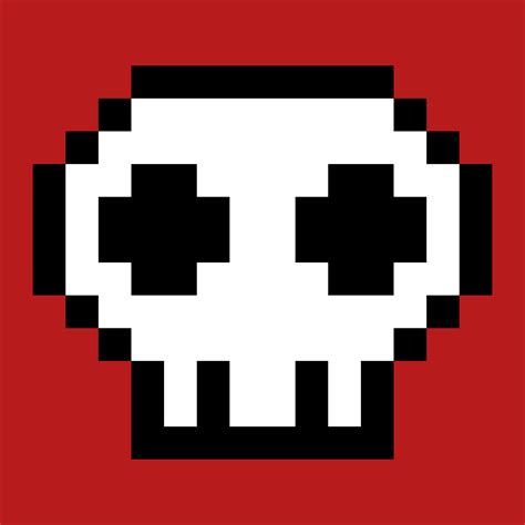 Pixilart 16x16 Skull By Jayspinfast1