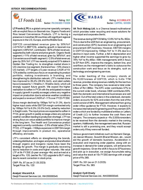 Stock Recommendations April 2023 Geojit Insights