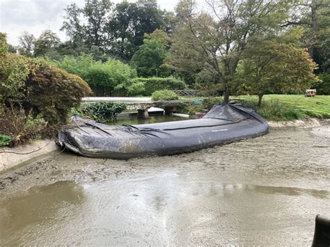 Cliveden House Pond Silt Removal Jex Silt Pumping Ltd