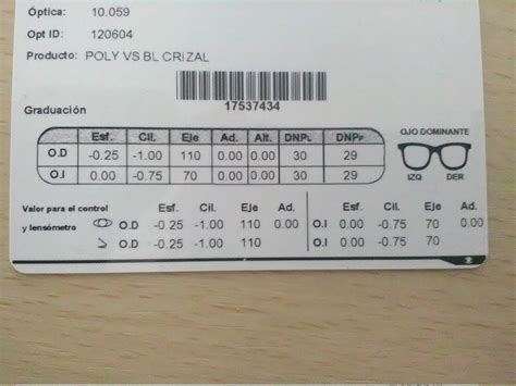 Quick Question About The Abbreviations For Pupillary Distance In A Prescription R Optometry