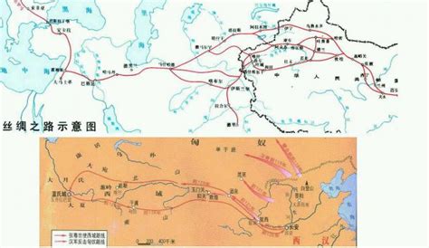 中国古丝绸之路路线图 丝绸之路的四条路线和简易图 历史文化 常识社