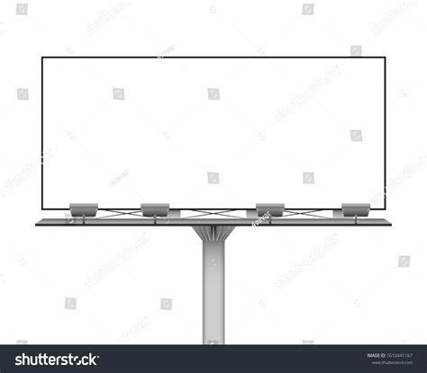 광고를 위한 빈 광고판벡터 그림 스톡 벡터로열티 프리 1610441167 Shutterstock