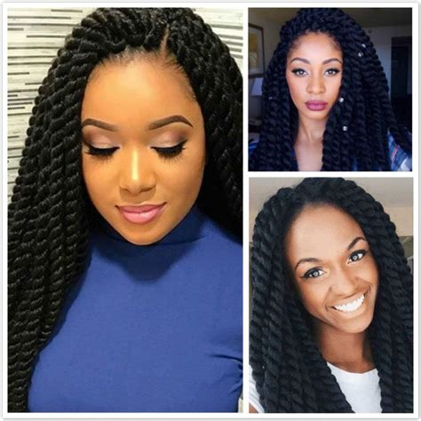 Cheveux synthétiques Crochet Tresses X Jumbo sénégalaise Twist Havana Moyen Mambo Twist