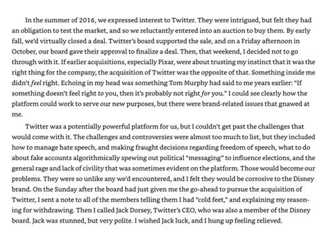 In 2016 Robert Iger Decided To Trust His Gut And Back Out Of The