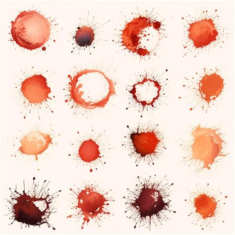 Premium Ai Image Ink Blot Splatter With Grunge Drip And Colorful Ink Spots