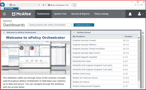 What Is McAfee EPO McAfee EPO Installation SYSTEMCONF