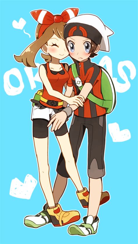 Safebooru 1boy 1girl Ako Ako0905 Black Pants Blue Background Blush